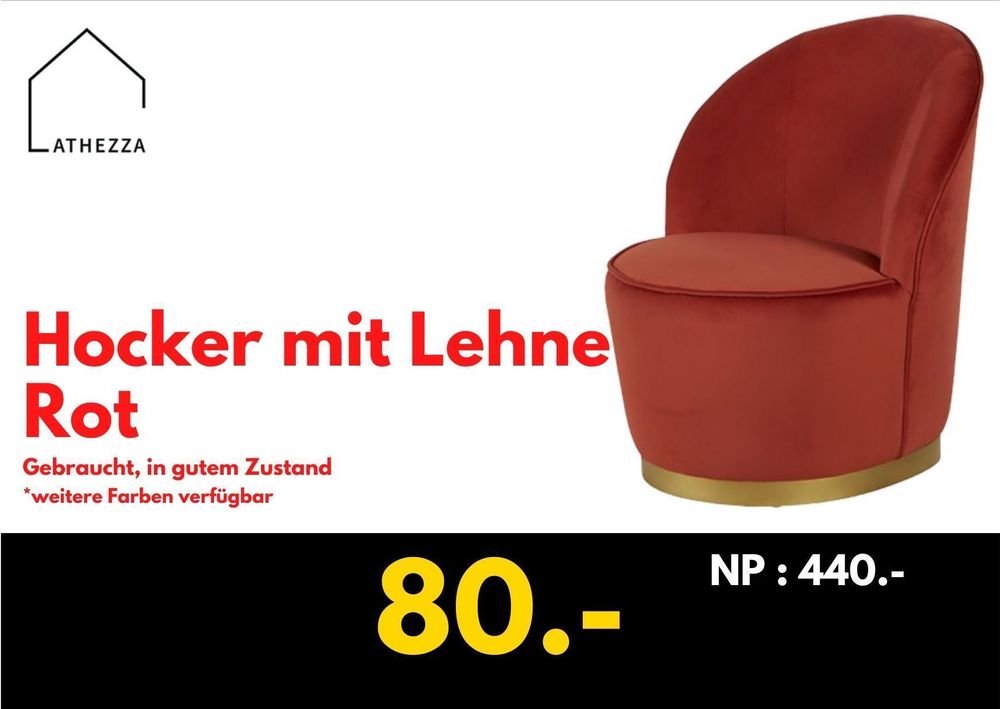 Hocker Rot (Gebraucht) in Winterthur für CHF 35 – nur Abholung auf ...