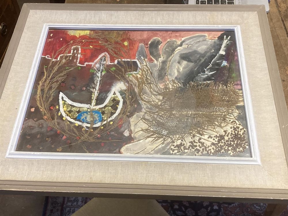 (rg) PEPS Gemälde / Collage Moses sign | Kaufen auf Ricardo