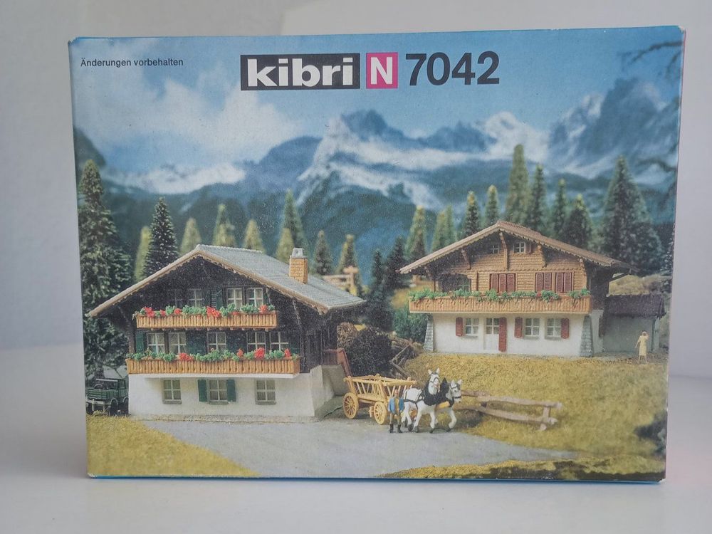 2 Chalet in Lenk - Bausatz - M1:160 (kibri 7042) (Gebraucht) in ...