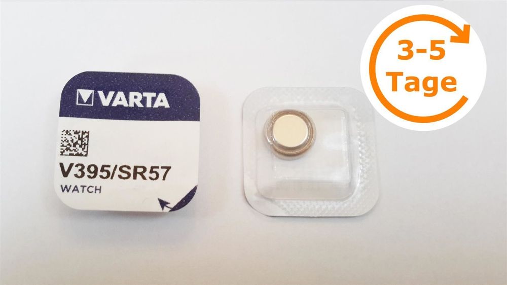 Knopfzelle V395/SR57, Silber-Oxid, Varta (Neu und originalverpackt) in ...