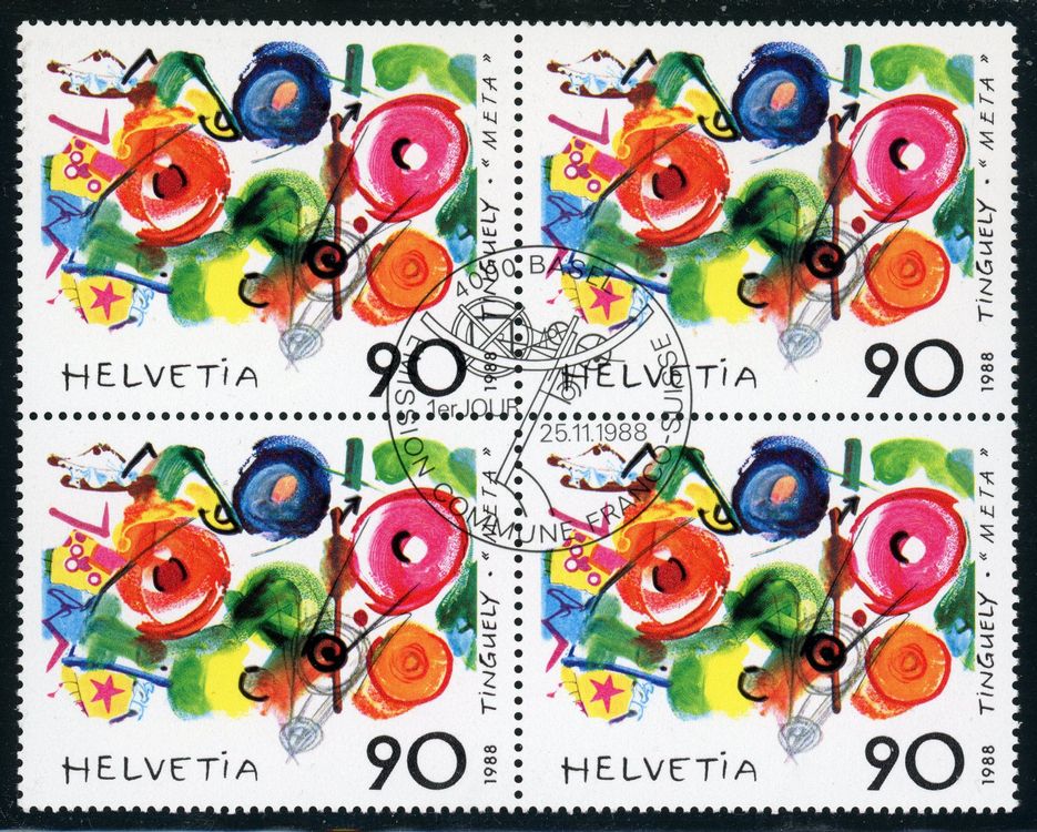 FWM Viererblock ET: 769 Métamécanique / Tinguely, 1988 (Gebraucht) in Goldswil für CHF 4 – mit ...