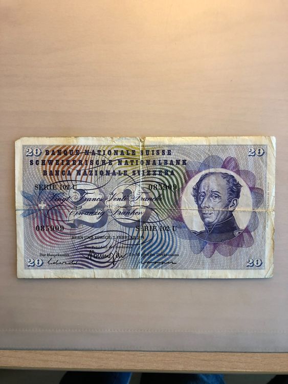 antike CHF 20.00 Note | Kaufen auf Ricardo
