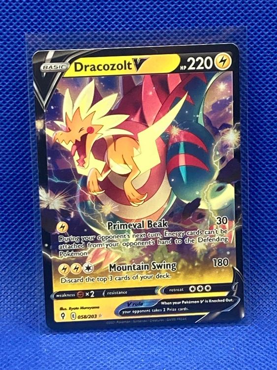 Pokemon EVOLVING SKIES / Dracozolt V 058 / 203 EN | Kaufen auf Ricardo