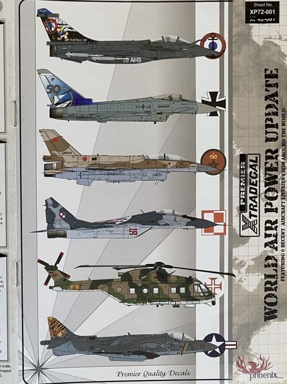 Decals 1/72 - World Air Power Update von Xtradecal (Neu (gemäss ...