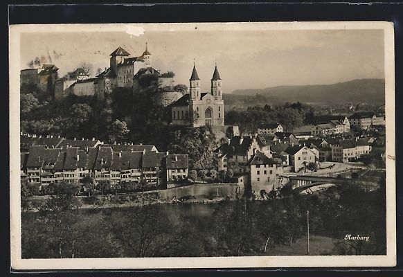 AK Aarburg, Ortsansicht mit Kirche, 1929 | Kaufen auf Ricardo