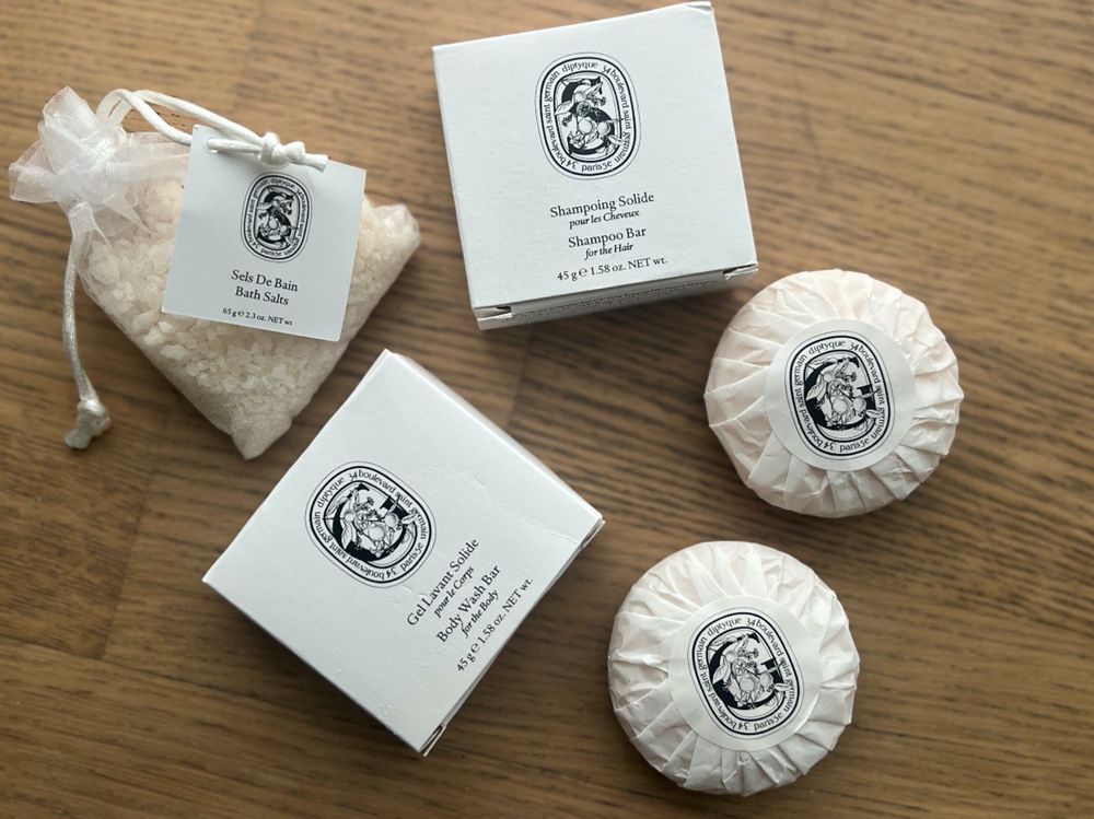 DIPTYQUE 5er Set: Shampoo, Body Wash, Badesalz, Seifen, NEU | Kaufen ...