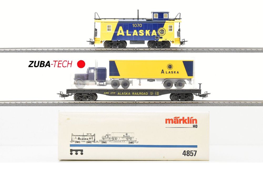 Märklin 4857 Güterwagen-Set Alaska 2-tlg H0 WS mit OVP (D'occasion) à ...
