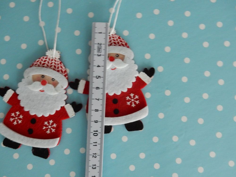 2 x Samichlaus Anhänger Weihnachtsdeko Filz NEU Nikolaus (Neu (gemäss ...