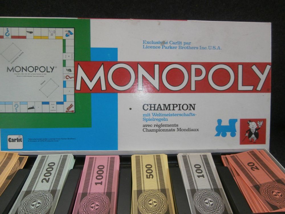 Monopoly Champion/Carlit inkl.Weltmeisterschafts-Spielregeln (Gebraucht ...