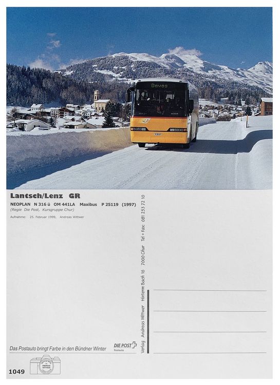 Lantsch Lenz Lenzerheide Postauto Neoplan N316ü P 25093 | Kaufen auf Ricardo