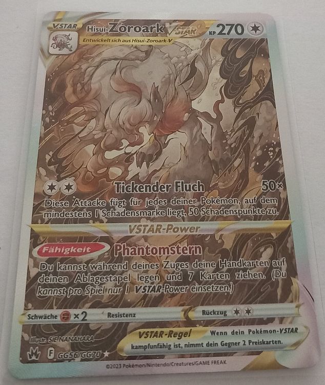 Pokemon Zenit der Könige Hisui-Zoroark VSTAR GG56/GG70 (Neu (gemäss Beschreibung)) in Bremgarten ...