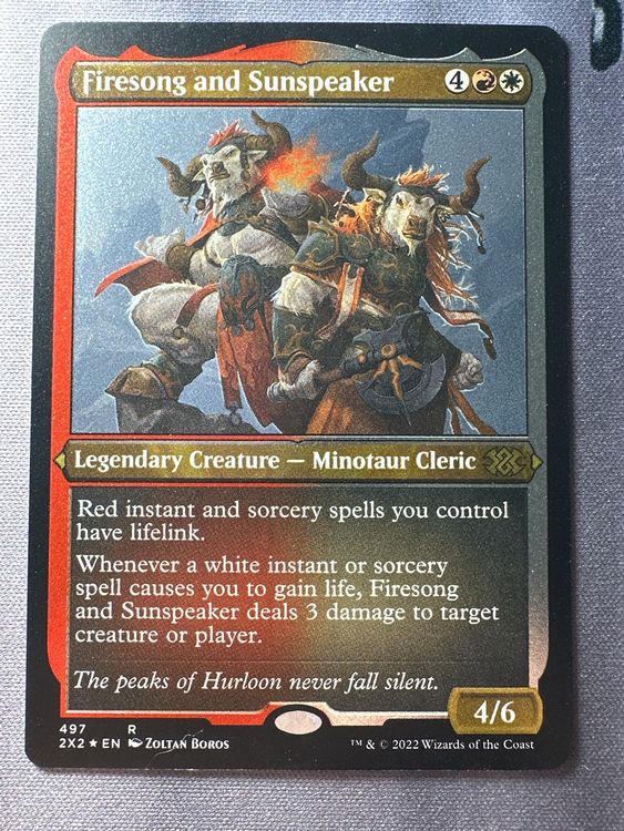 Firesong and Sunspeaker ETCHED FOIL 497 Double Masters 2022 (Neu (gemäss Beschreibung)) in ...