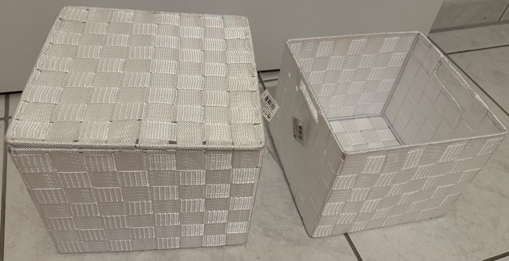 2 Deko Körbe weiss NEU (Neu und originalverpackt) in Luzern für CHF 20 ...
