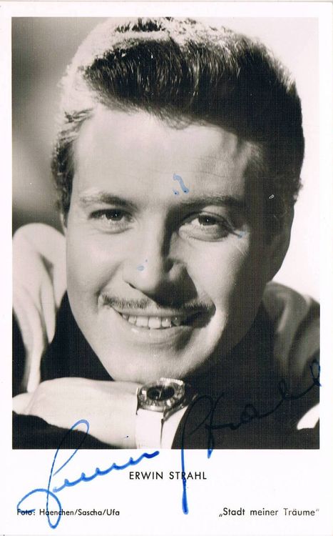 Erwin Strahl 1929-2011 Autogramm signiert Vintage Foto 9x14c (Gebraucht) in Bischofszell für CHF ...