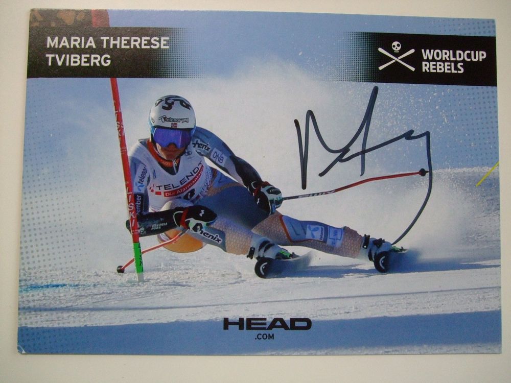 MARIA THERESE TVIBERG (NOR) SKISTAR HANDSIGNIERT TOP AK (Gebraucht) in Schachen b. Reute für CHF ...
