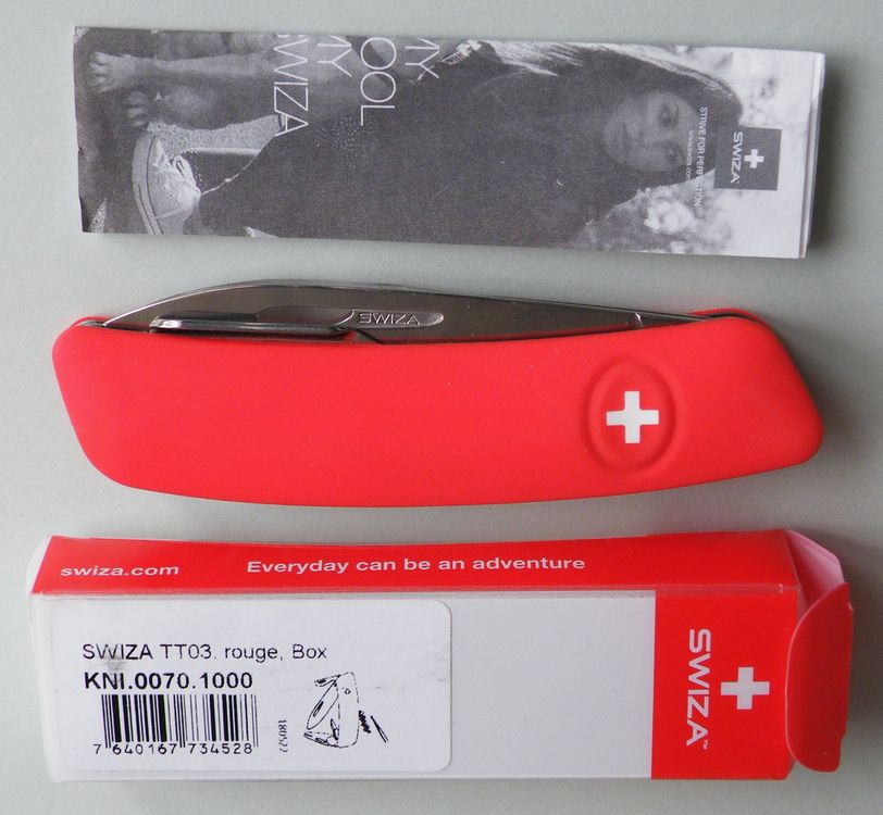 SWIZA Tick Tool Sackmesser Taschenmesser D04 RED SWISS MADE (Neu und ...
