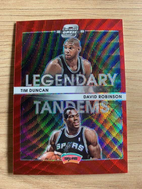 NBA Tim Duncan / David Robinson Legendary Tandems RED WAVE | Kaufen auf ...