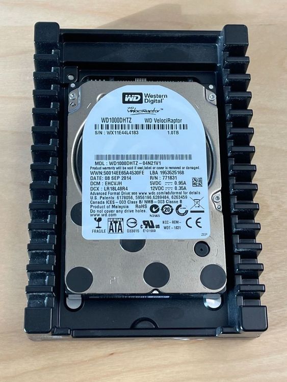 WD VelociRaptor 1TB 10k SATA III Disk | Kaufen auf Ricardo