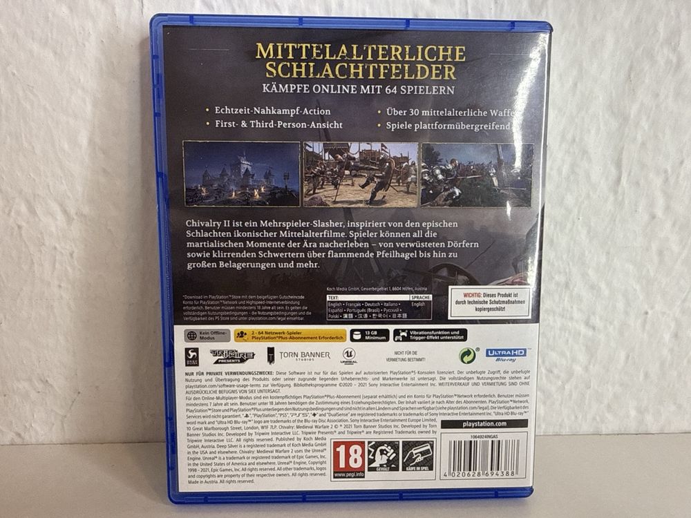 Chivalry 2 PS5 Day One Edition - Medieval Warfare Game (Gebraucht) in ...