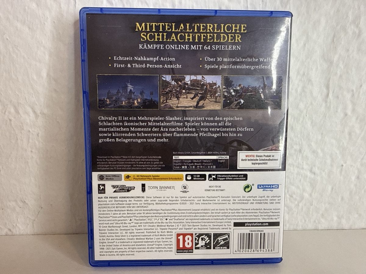Chivalry 2 PS5 Day One Edition - Medieval Warfare Game (Gebraucht) in ...