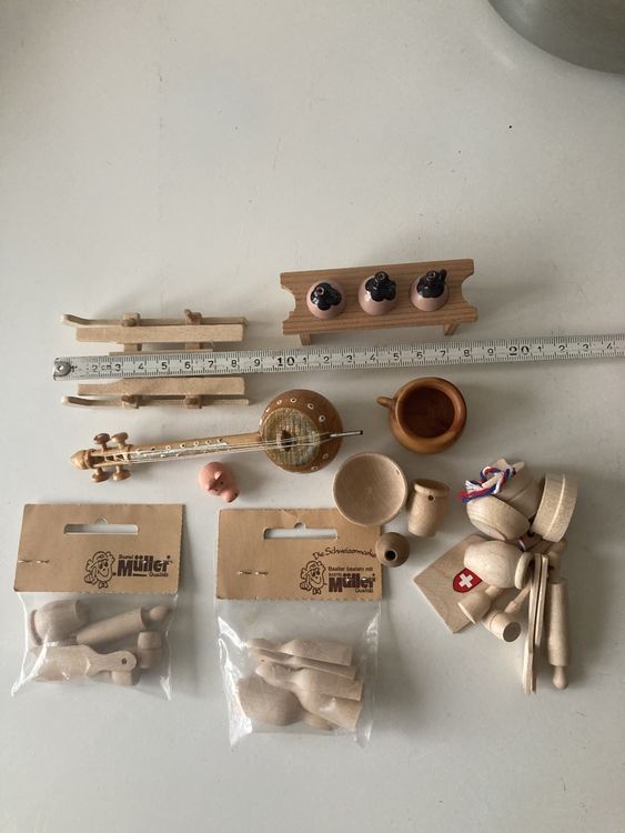 Bastel-Set Holz Miniaturen, Deko Sachen 49 (Gebraucht) in allschwil für ...
