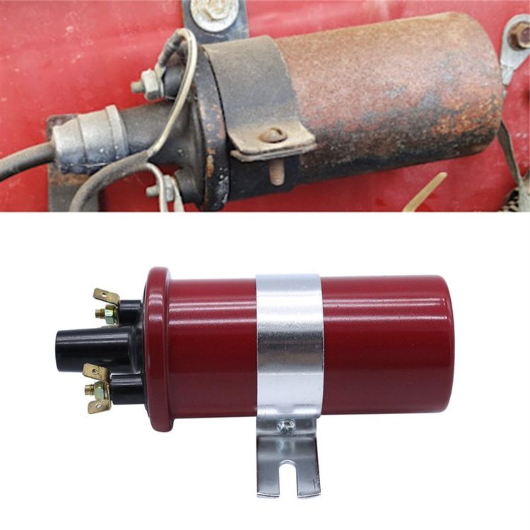 12V Zündspule hochleistung inklusive Haltebügel rot 3 Ohm | Kaufen auf ...
