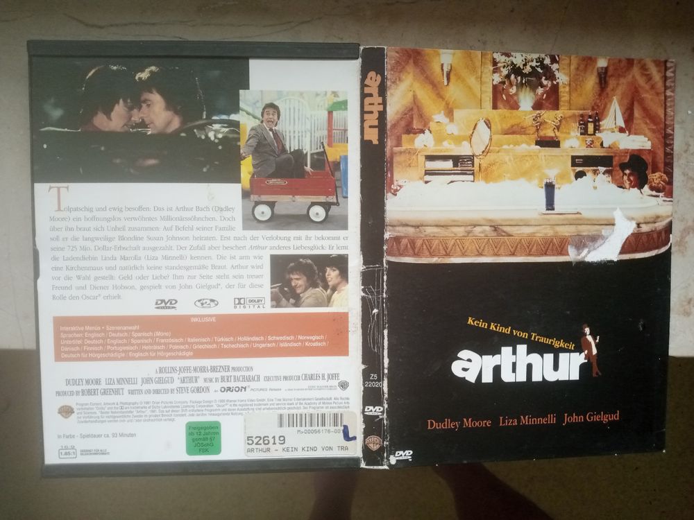 Arthur DVD starring Dudley Moore, 1981 Comedy Classic! (Gebraucht) in ...