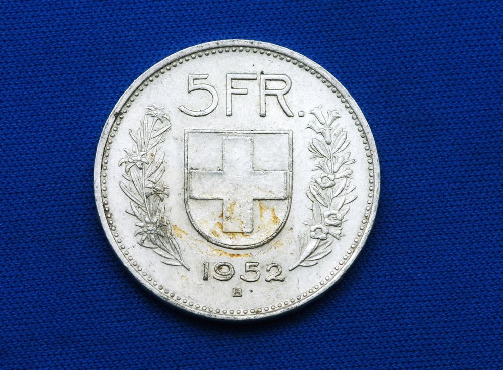 Silberner 5.- Jahrgang 1952, Rar | Kaufen auf Ricardo