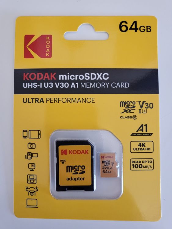 kodak micro SDXC Card 64 GB | Kaufen auf Ricardo
