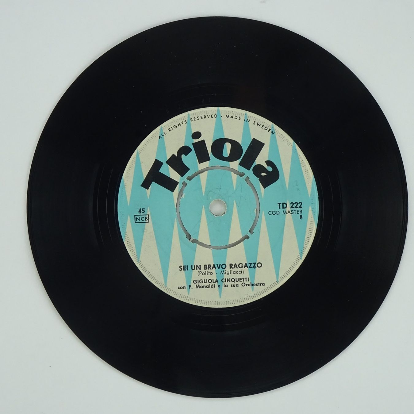 Cinquetti Gigliola - Non Ho L'età b/w Sei Un Bravo Ragazzo (Gebraucht ...