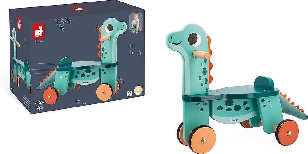 Porteur Dinosaure Portosaurus en bois - Janod - NEUF (Neu und originalverpackt) in Lausanne für ...