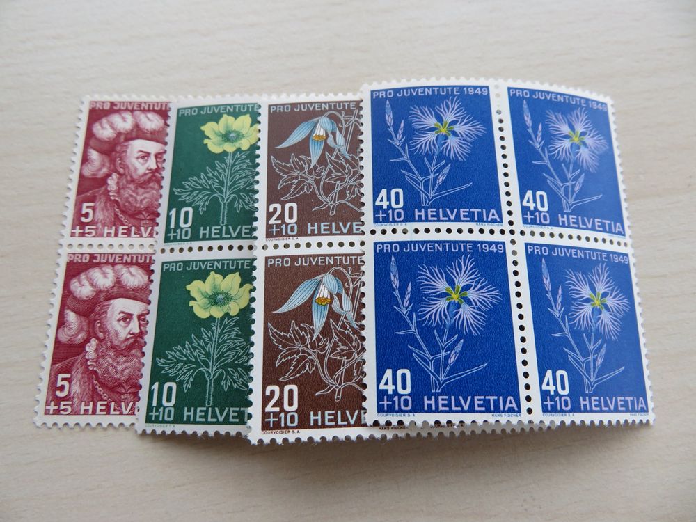 PJ Serie 1949 im 4er Block postfrisch** ab 1.- | Kaufen auf Ricardo