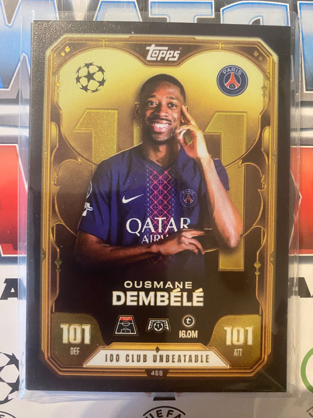 Topps Match Attax 25/26 100 Club Dembélé 468 (Neu (gemäss Beschreibung ...