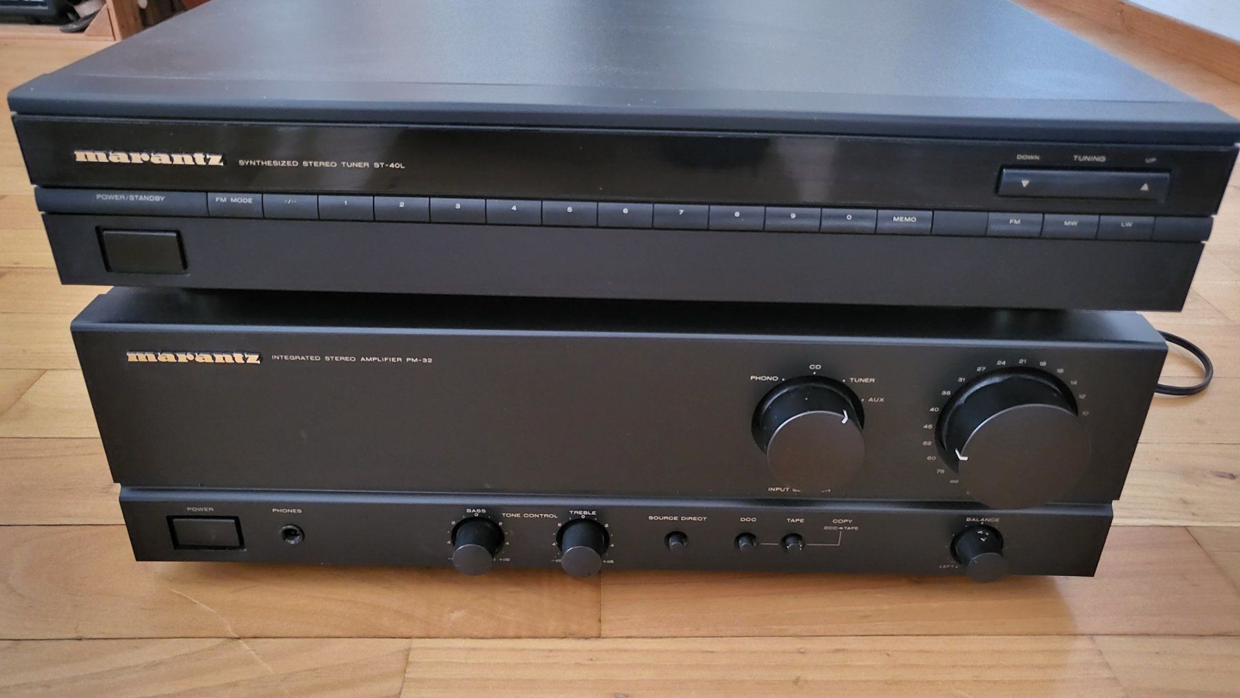 Marantz Stereo Amplifier PM-32 / Stereo Tuner ST-40L (Gebraucht) in ...