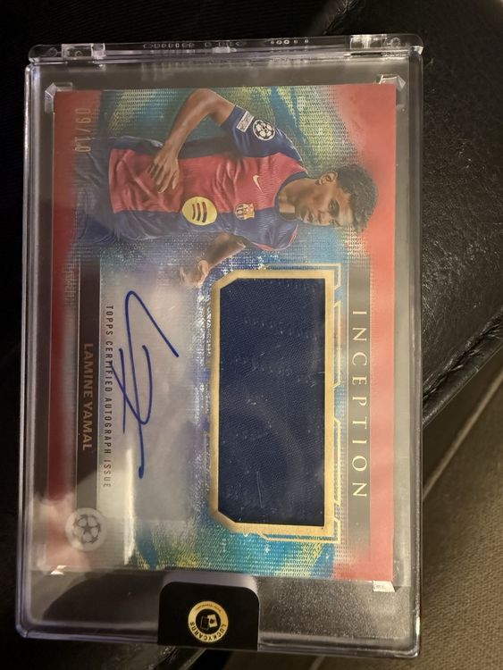 LAMINE YAMAL 9/10 TOPPS INCEPTION AUTOGRAPH PATCH 2024/25 (Neu (gemäss ...