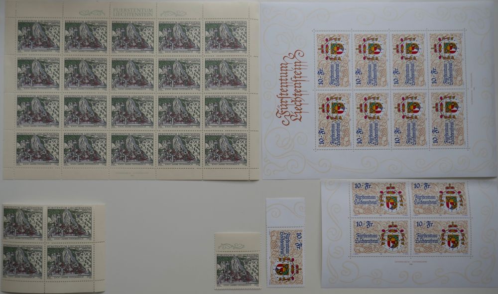 Frankaturware Kleinbögen SBK 1078 und 1079 1996 ab Fr 1.- (Neu (gemäss Beschreibung)) in Möhlin ...