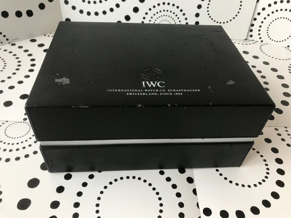 IWC ORIGINAL - WATCH CASE BOX ECRIN SCHACHTEL - BIG MODEL ! (Gebraucht ...
