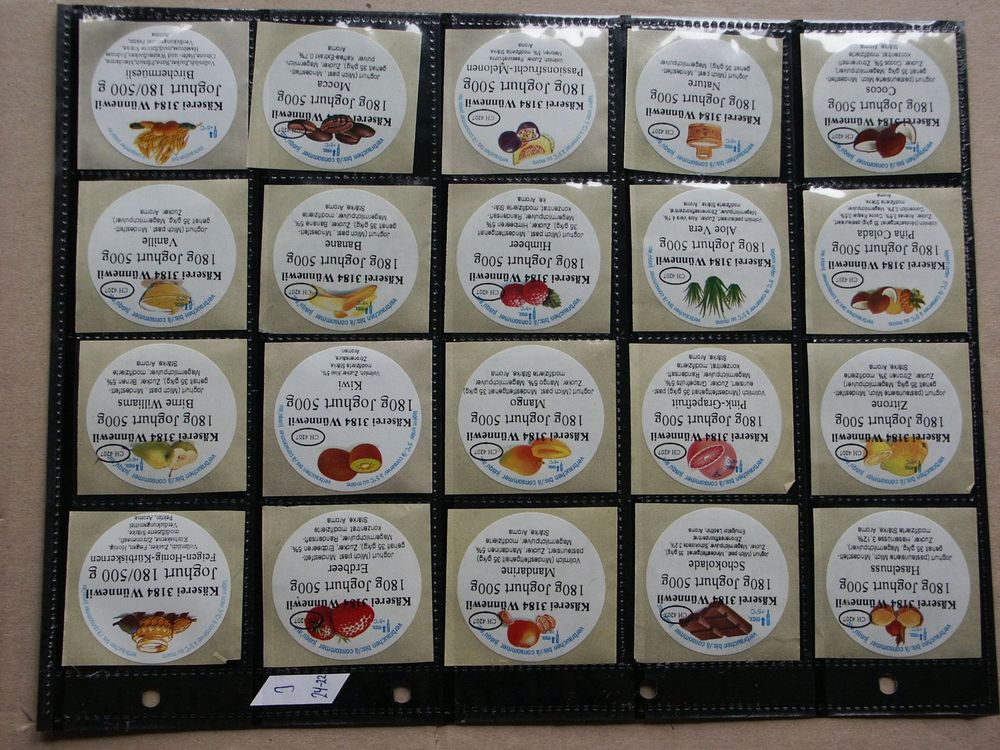 40 verschiedene Jogurt Deckeli (Gebraucht) in Niederglatt ZH für CHF 7 ...