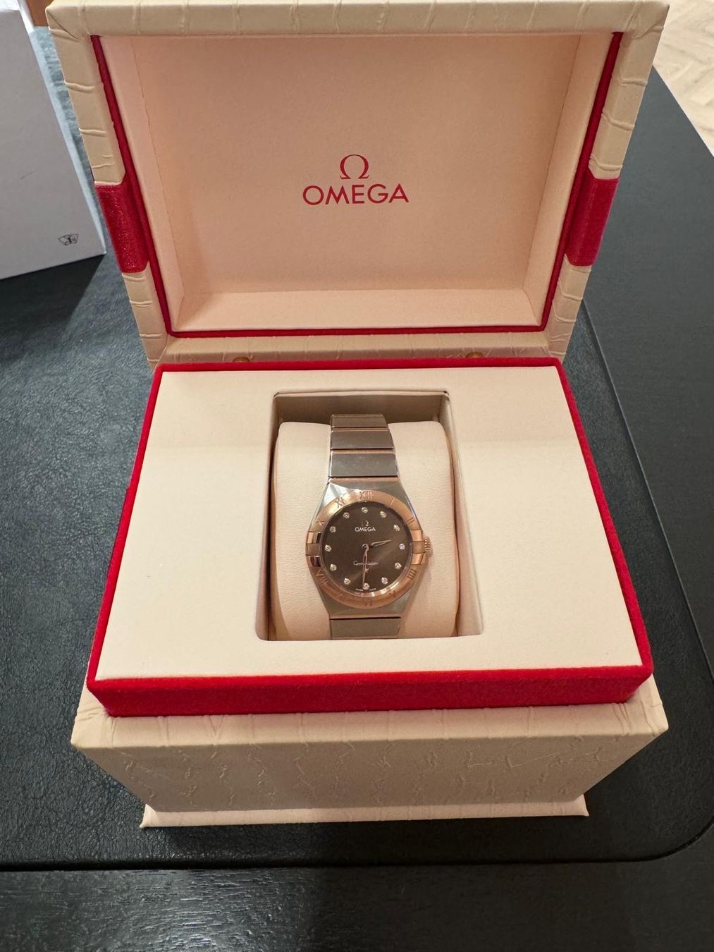 Omega Constellation 28 mm Steel Diamond Dial Full Set (Gebraucht) in ...