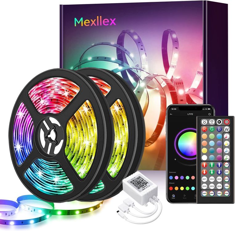 LED Strip 30m Bluetooth RGB App Steuerung und Fernbedienung | Kaufen ...