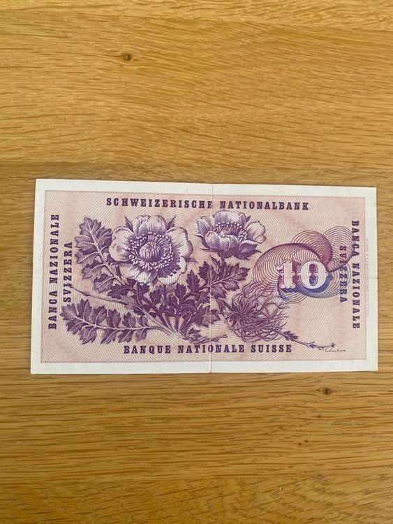 alte 10 Franken Note (Gebraucht) in für CHF 3 – mit Lieferung auf ...