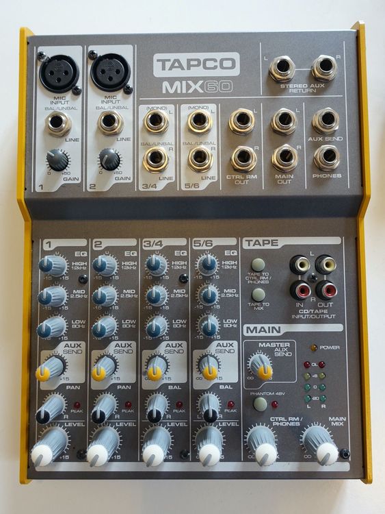 Tapco MIX.60 by Mackie Mini Mischpult (Gebraucht) in für CHF 31 – mit ...