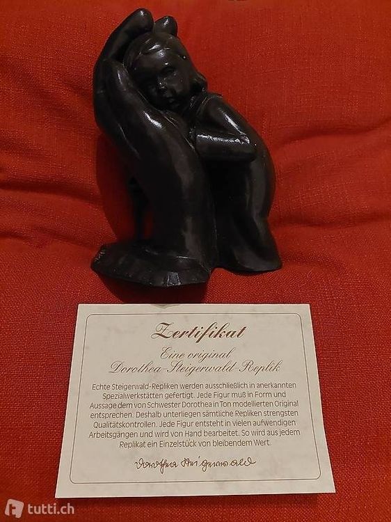 Bronze Figur Dorothea Steigerwald Replik mit Zertifikat (Neu (gemäss ...