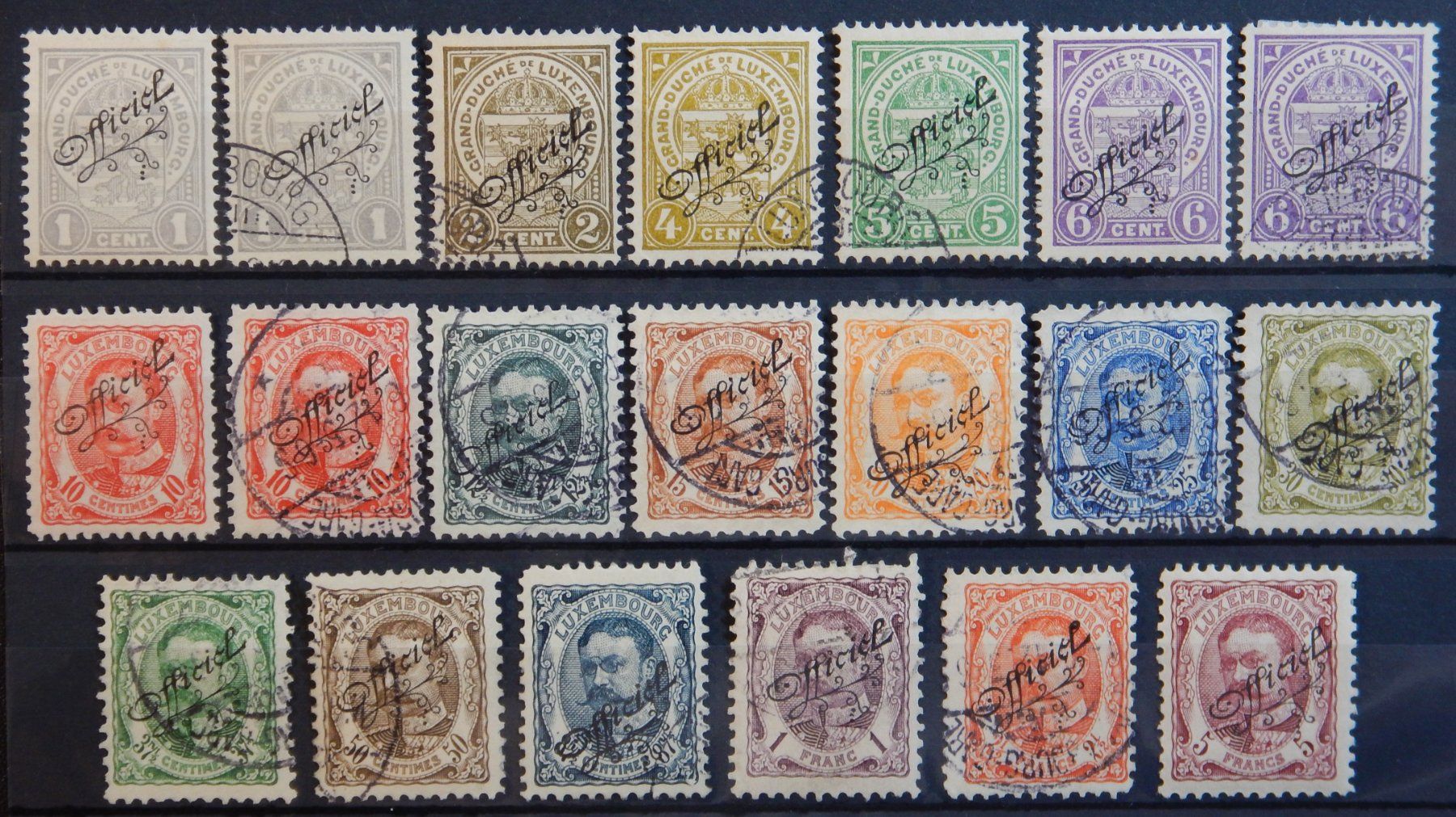 Luxemburg Dienst Kat. 76-92 */gest. 1908 Kat. 175 Euro (Gebraucht) in ...