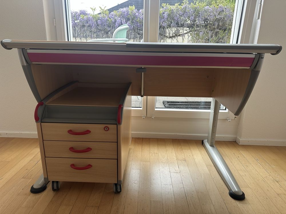 Kinderschreibtisch mit Rollkorpus Moll (Gebraucht) in Adligenswil für CHF 250 – nur Abholung auf ...