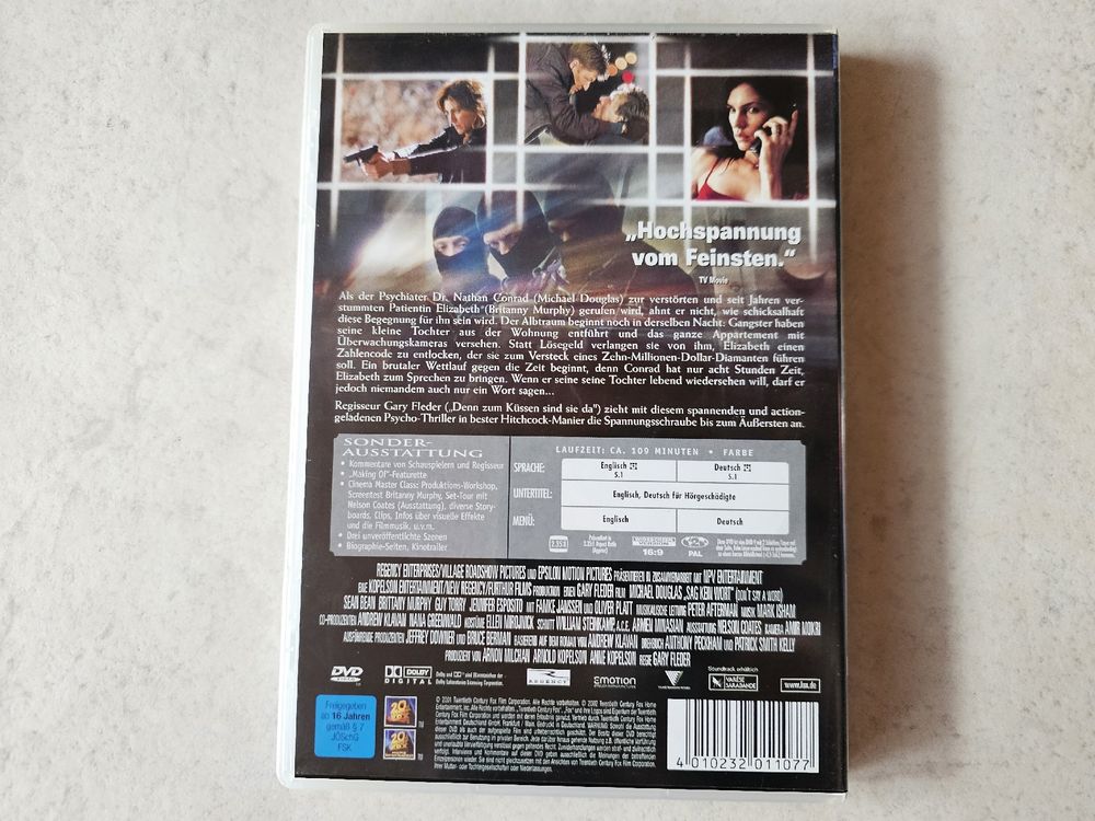 Sag kein Wort (Michael Douglas) (Gebraucht) in Schneisingen für CHF 3 ...