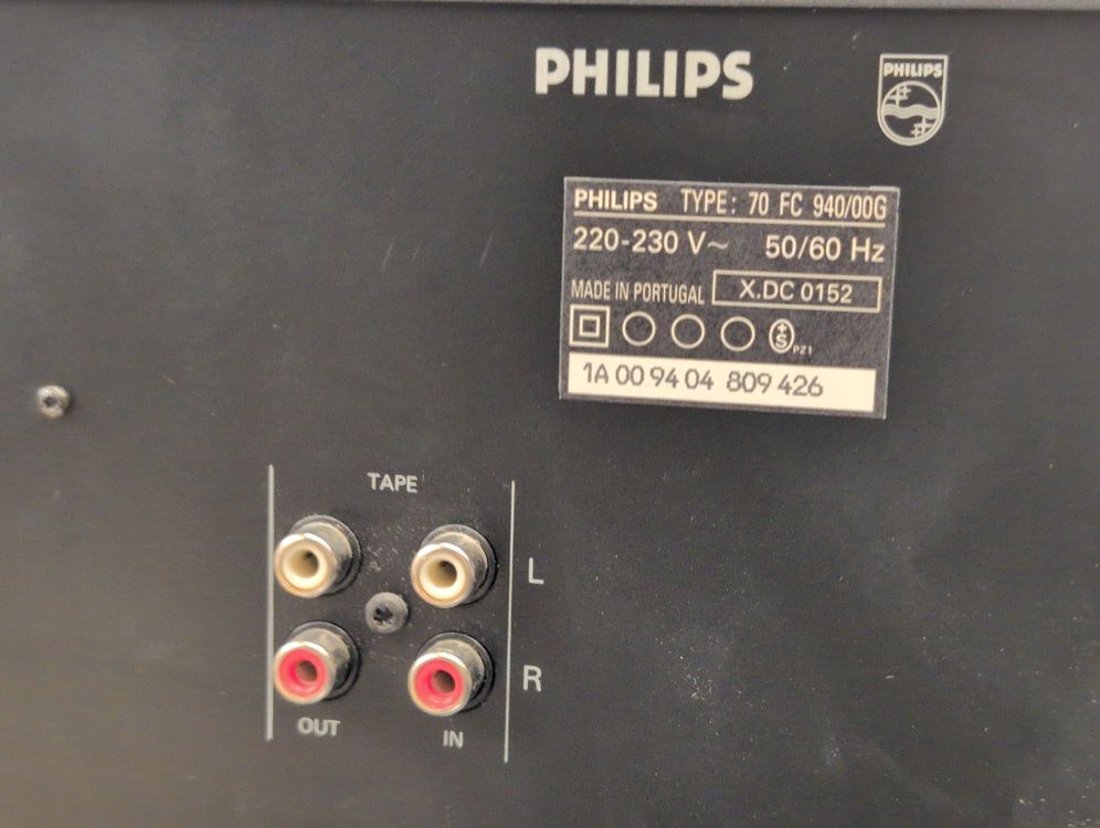 Philips FC 940 Doppel Kassettendeck - in matt schwarze Optik (Gebraucht ...