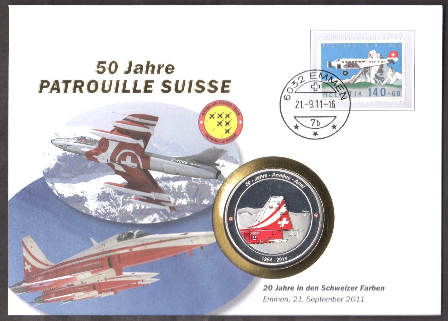 50 Jahre Patrouille Suisse, 20 Jahre in den Schweizer Farben (Neu ...