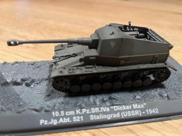 Dicker Max Panzermodell 1:72, neuwertig mit Vitrine selten (Gebraucht ...
