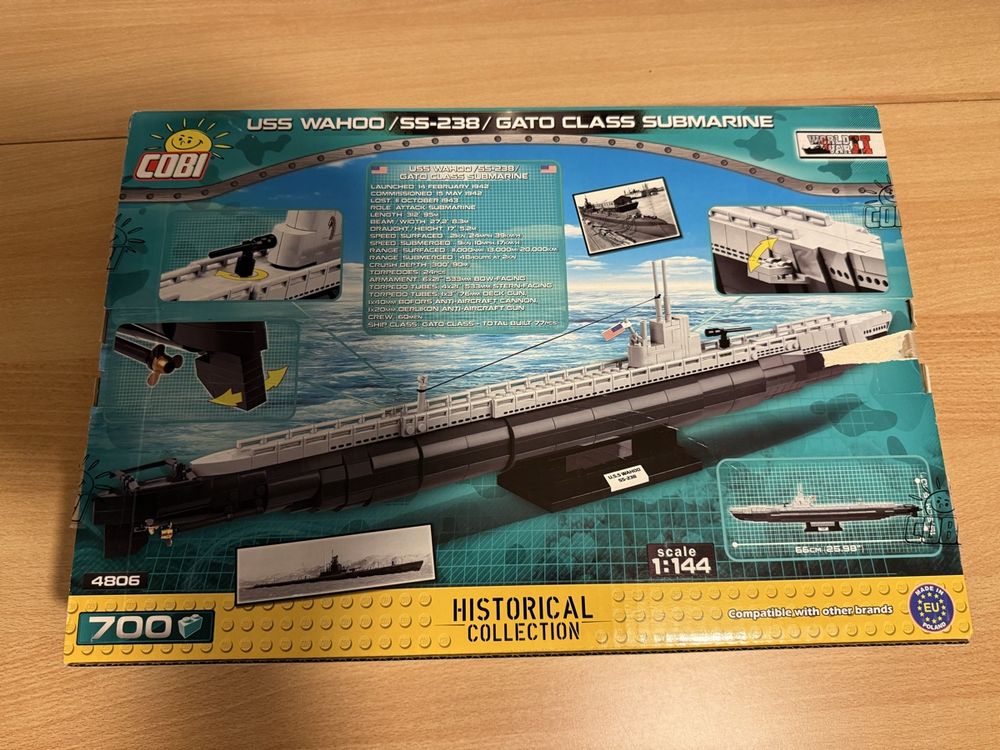 Cobi USS Wahoo SS-238 Gato Class Submarine, 4806, (Gebraucht) in Nidfurn für CHF 20 – mit ...